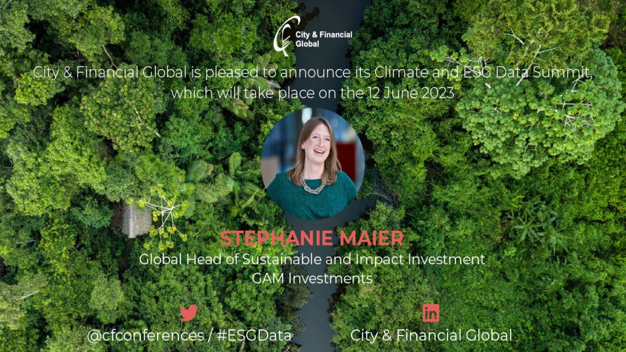 Stephanie Maier - Climate and ESG Data Regulation Summit 2023 - YouTube