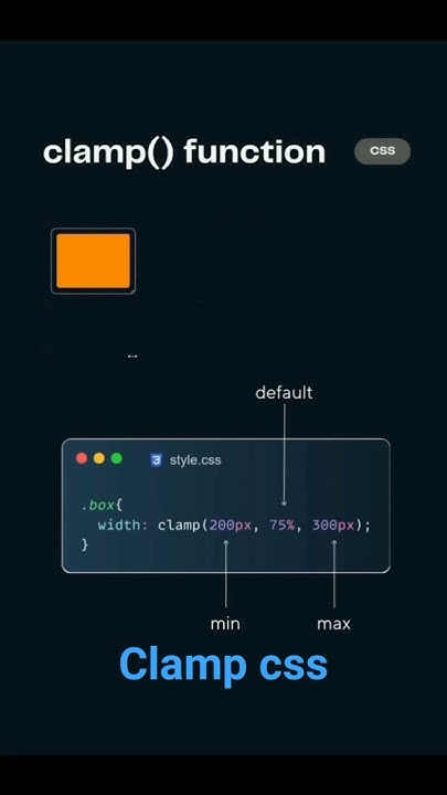 Css Clamp Property Css Programming Coding Javascript Shorts Webdevelopment Html5