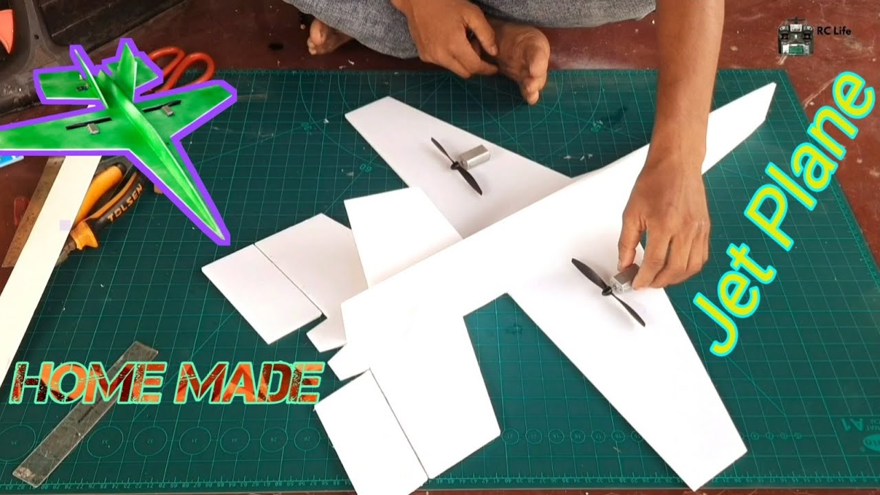 How to make a rc jet plane । rc life । rc life bd - YouTube