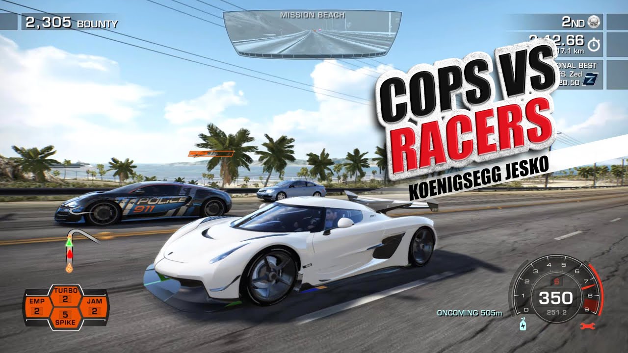 INSANE POLICE CHASE - Koenigsegg Jesko (Offline Mode) | NFS Hot Pursuit ...