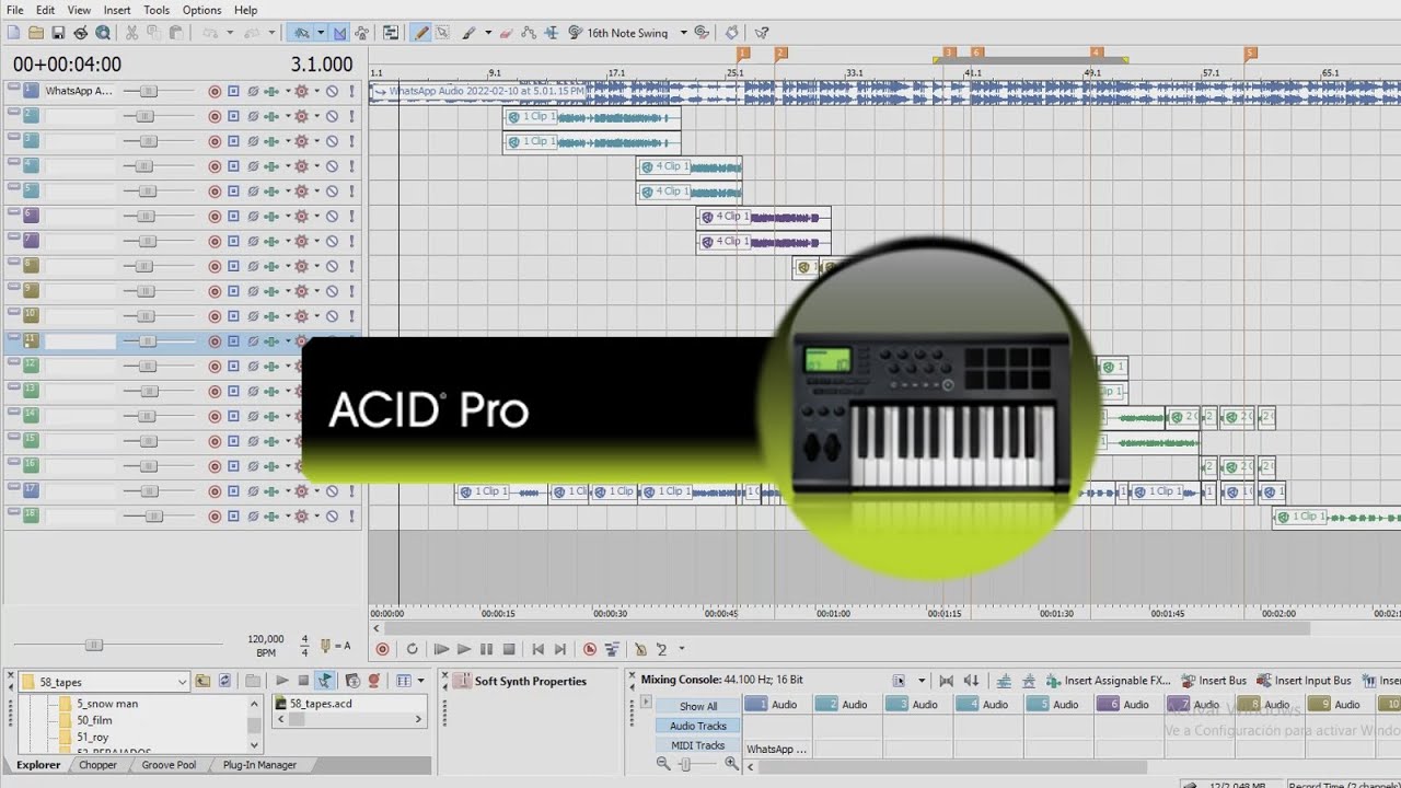 Como guardar mi proyecto en Acid pro 7 mándamelo te lo edito - YouTube