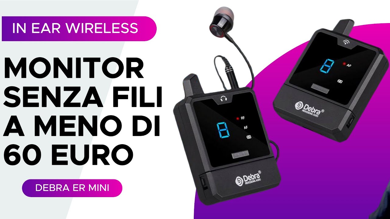 Il miglior sistema in ear sotto i 60 euro, Debra Portable ER-Mini UHF ...