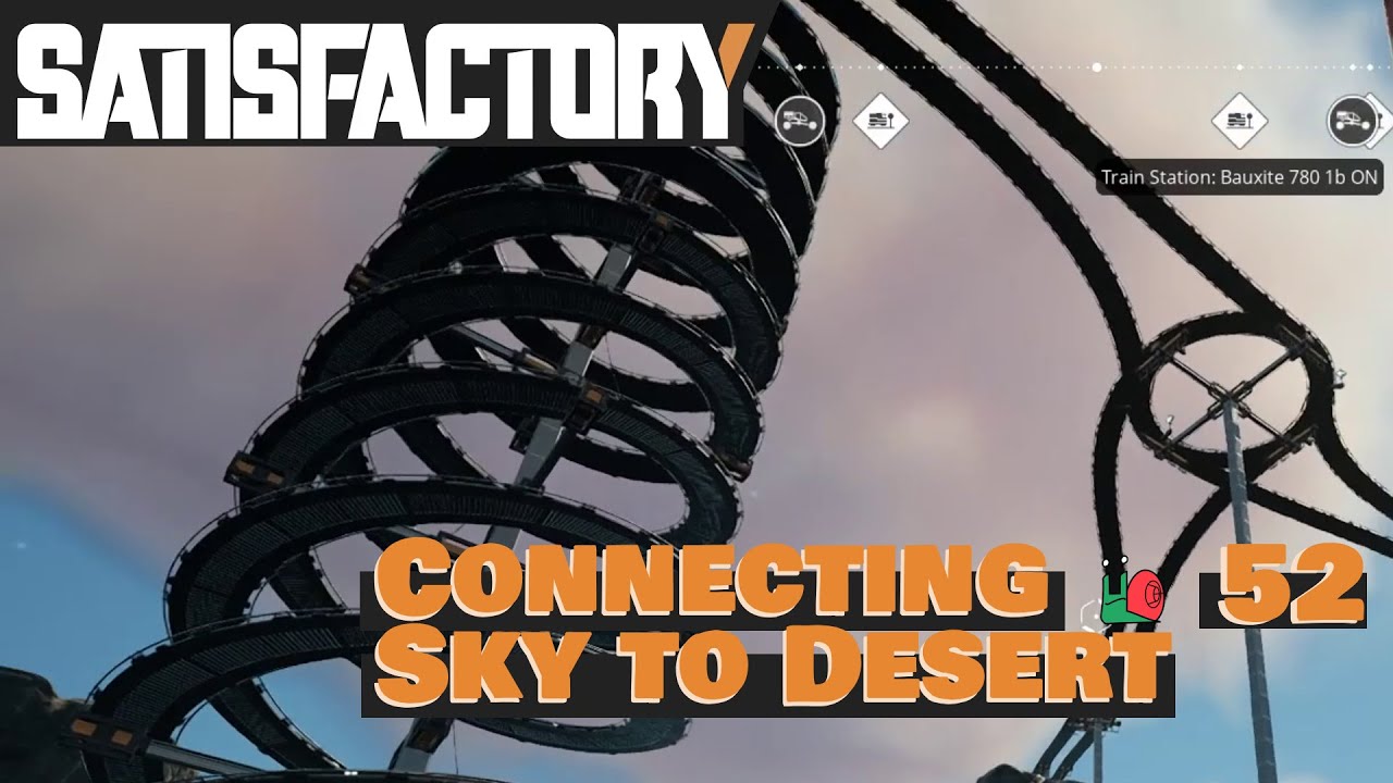 Connecting Sky to Rocky Desert - 52 - Satisfactory 1.0 - Lets Play ...