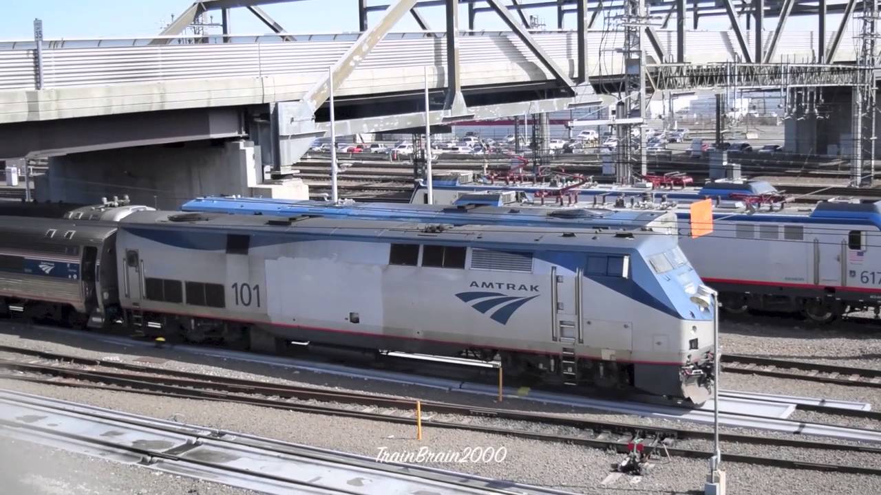 New Haven CT Railfanning W/Ex NJT P40's! 3.11.16 - YouTube