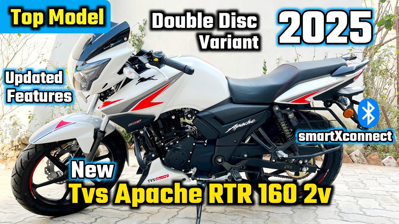 2025 New Apache RTR 160 2v | Apache 160 RTR 2v top model review | Tvs ...
