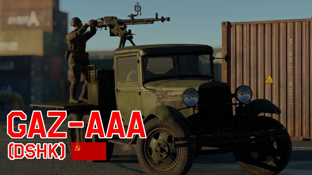 WarThunder GAZ-AAA 12.7×108 mm DShk Armor-Piercing... What? - YouTube