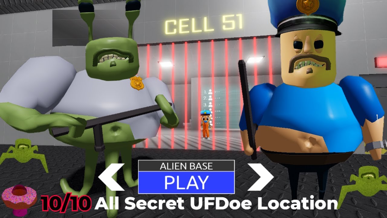 Roblox SPEEDRUN Escape Alien Base Barry Prison Run FULL WALKTHROUGH ...