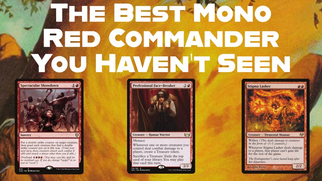 The Best Mono Red Commander You Haven't Seen - YouTube
