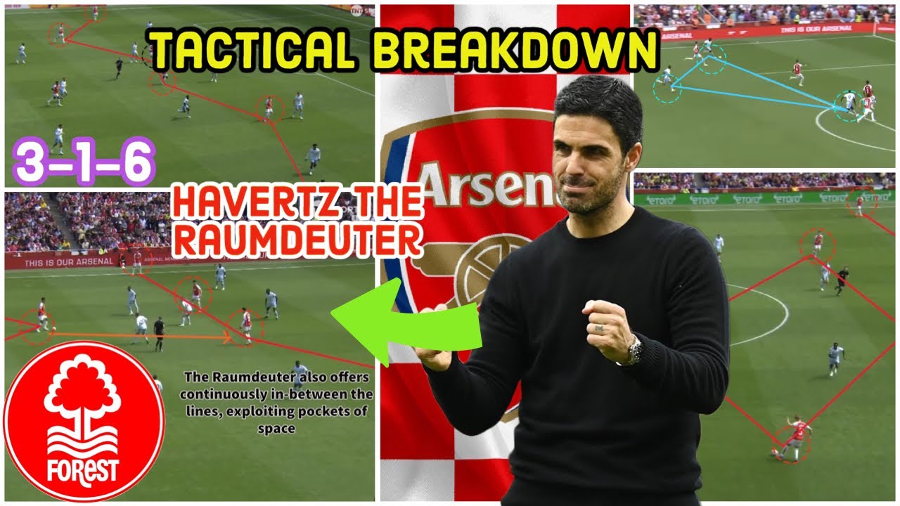 Arteta's 3-1-6, Havertz the Raumdeuter- Arsenal 2-1 Nottingham Forest ...