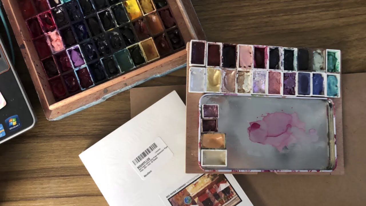 ARTING FROM DIFFERENT LOCATION ~ DRAWING ROSES & WATERCOLOR - YouTube