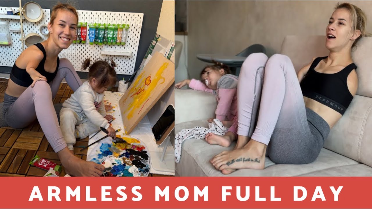 24 Hours in my life as Armless Mom - Casual Day From Morning to Night ️ ...