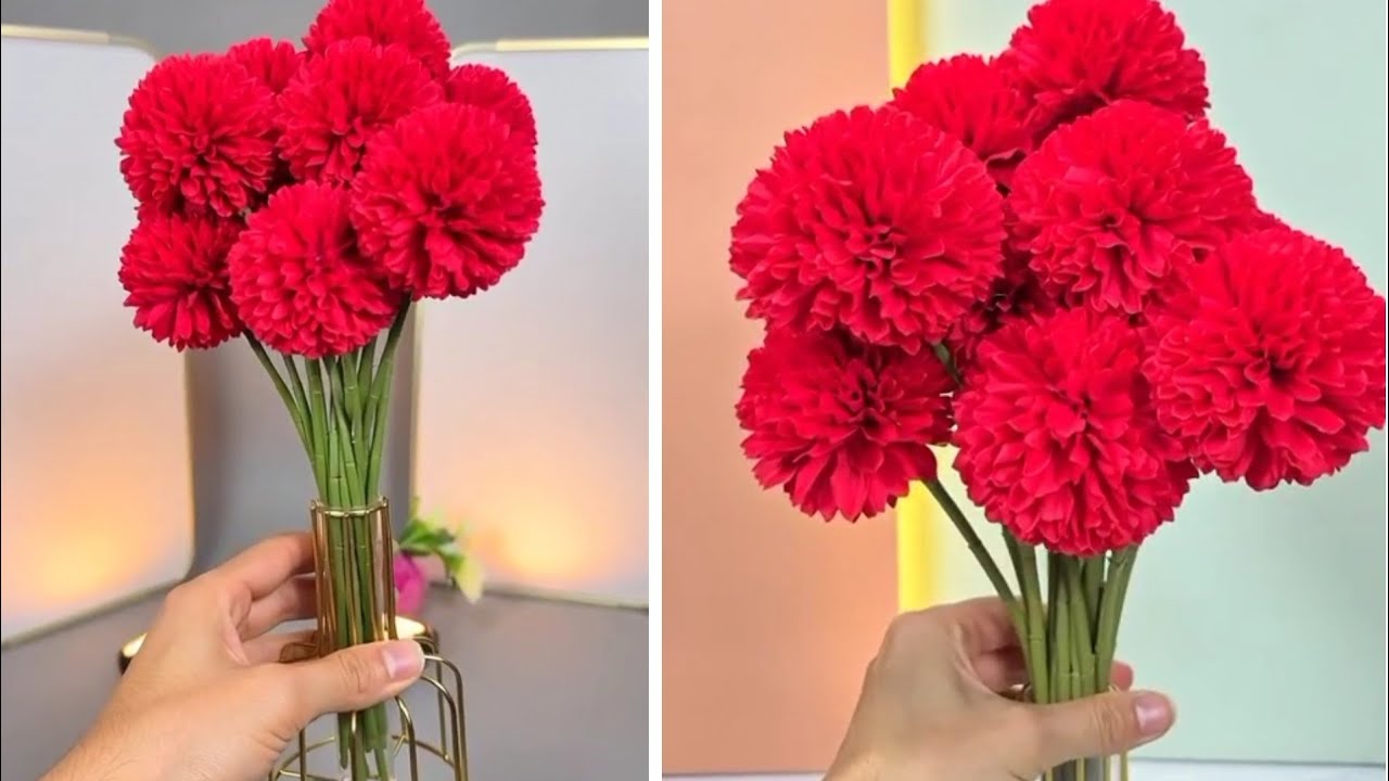 Royal Look Wala Red Artificial Flower Bouquet | Best Home Decoration ...