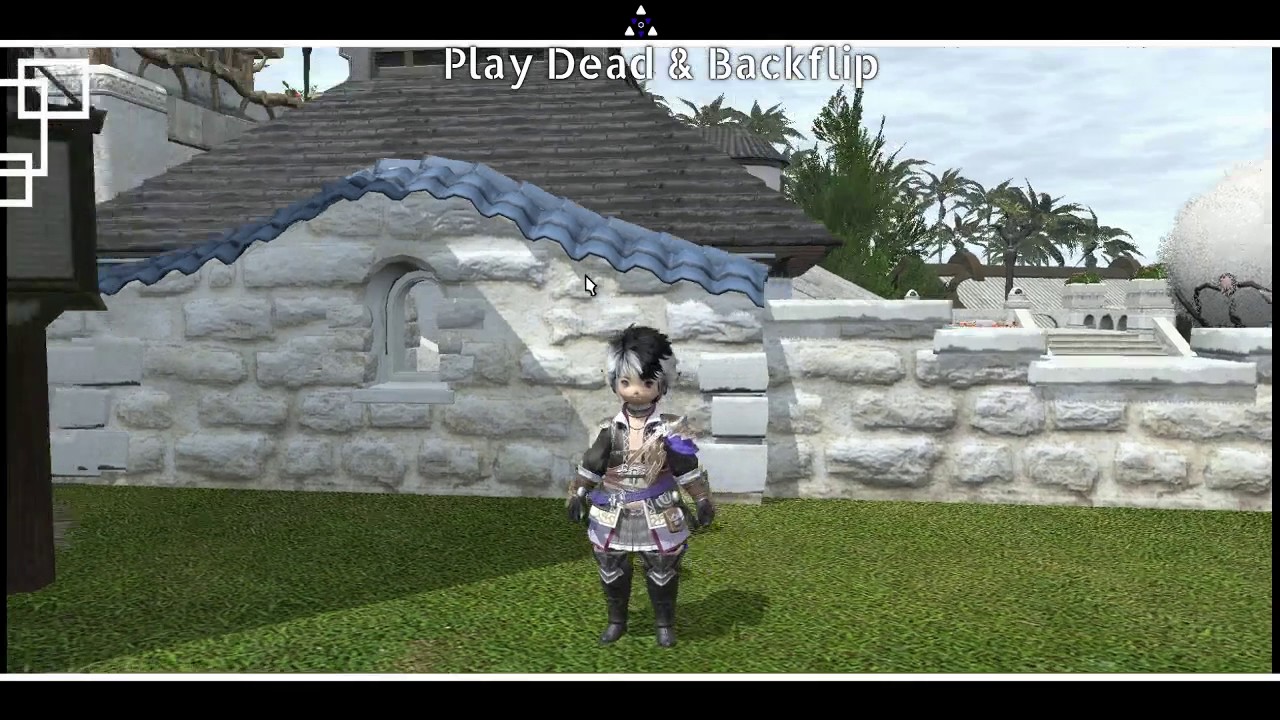 Final Fantasy 14 New Emote : Backflip & Play Dead - YouTube