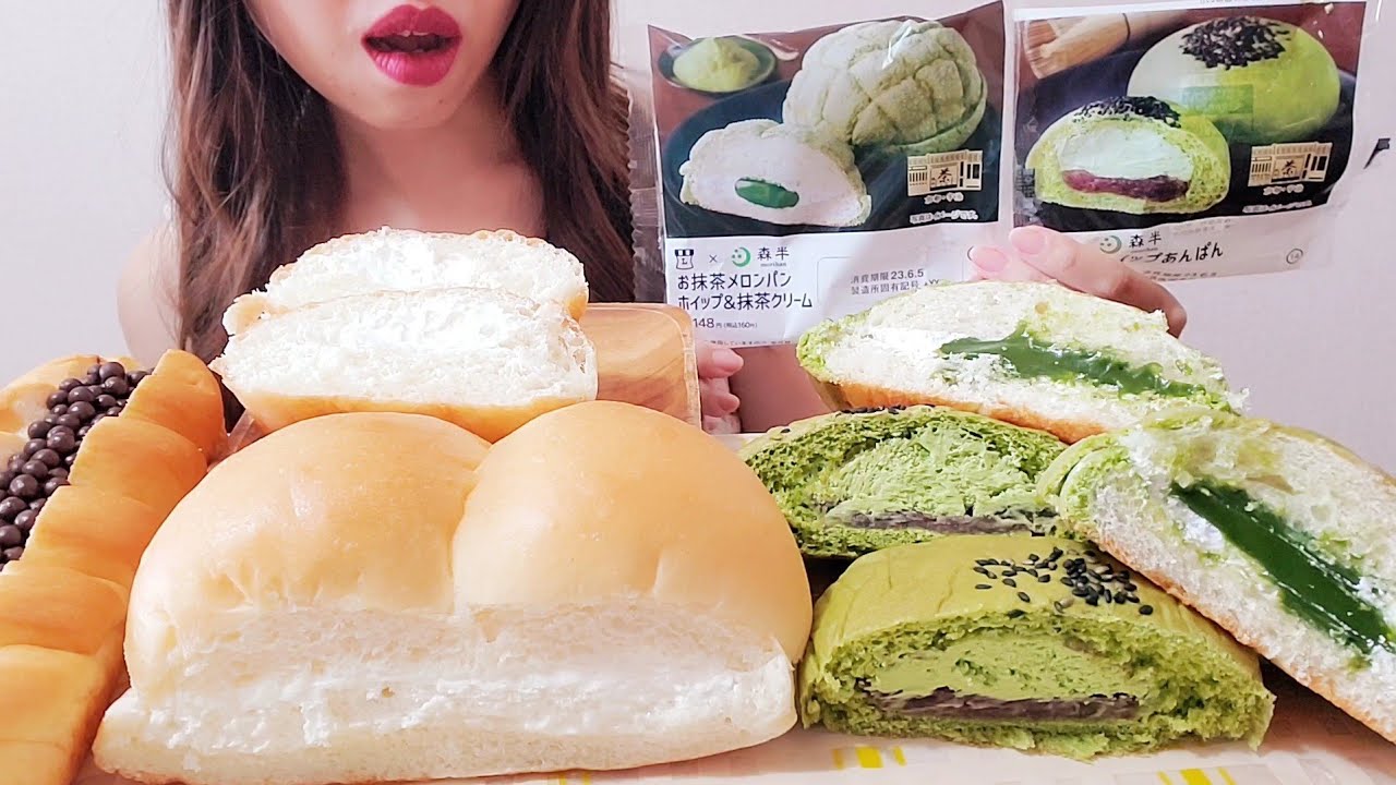 ASMR 咀嚼音|生理前の爆食🥞各コンビニ新発売パン食べてみた🥞Japanese convenience store bread introduction,mukbang 일본의 편의점 빵 ...