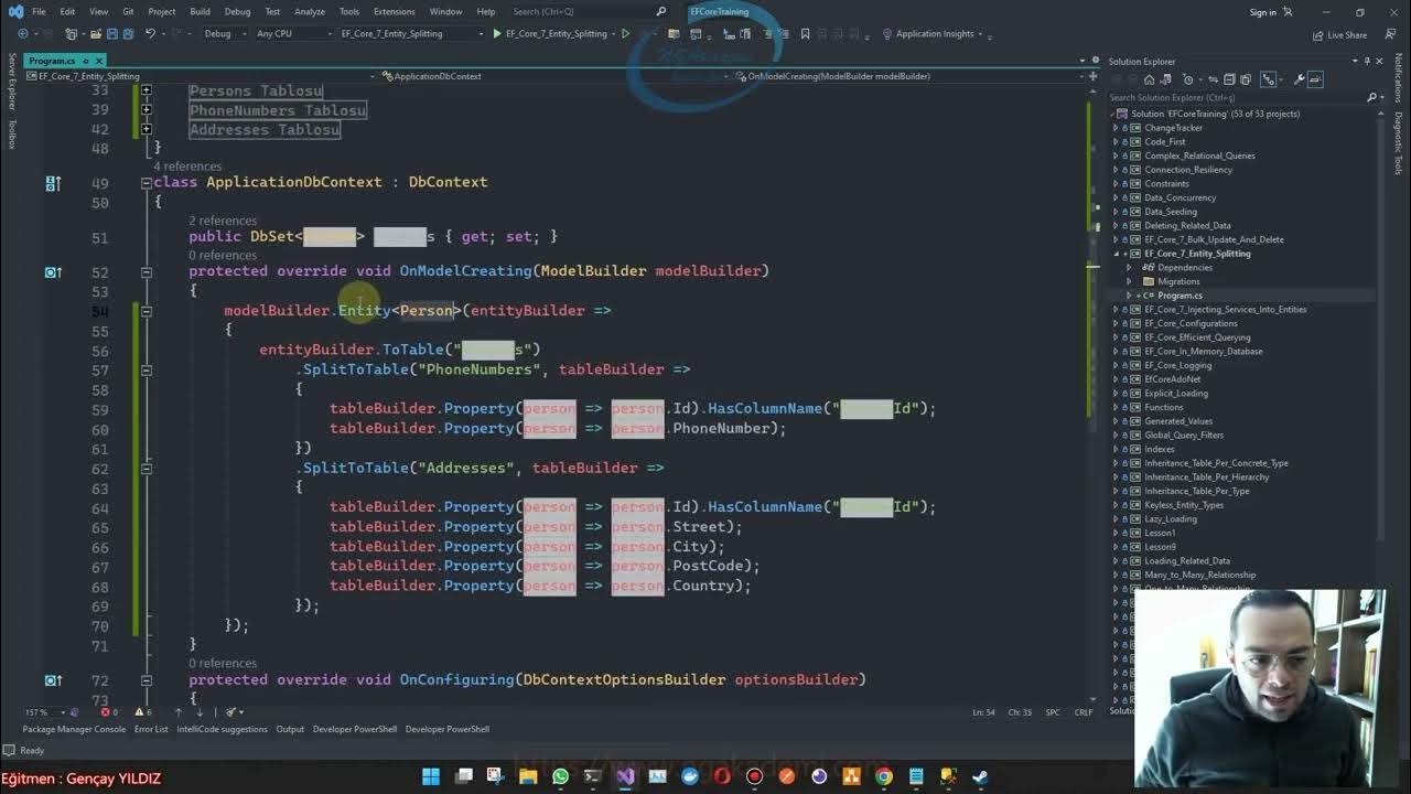 Entity Framework Core #66 - EF Core 7 Yenilikleri - Entity Splitting - YouTube