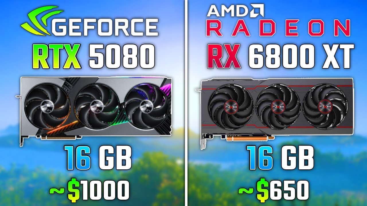 NVIDIA RTX 5080 vs RX 6800 XT | Test in 6 Game - YouTube