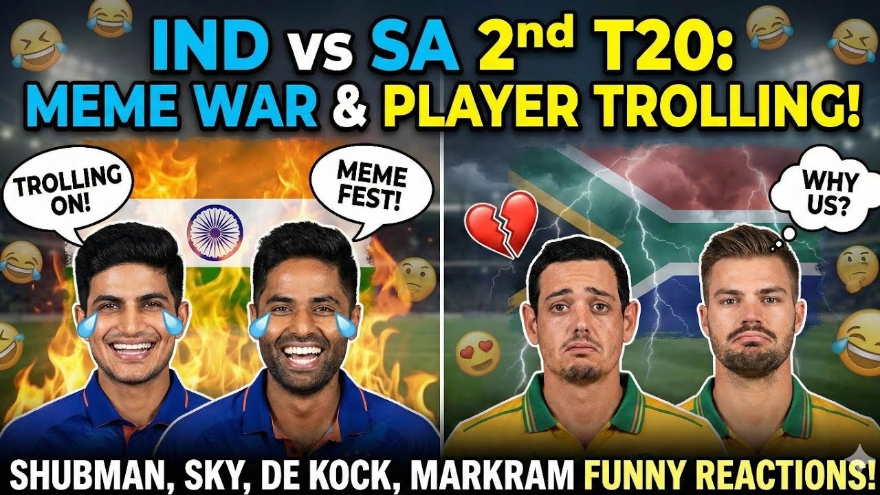 2nd T20 India vs South Africa – Funniest Memes & Savage Trolls 🤣🔥 | Ind ...