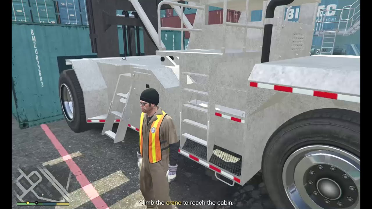 Grand Theft Auto V Mission 17 Container Pick With Mechine GTA 5 Game ...