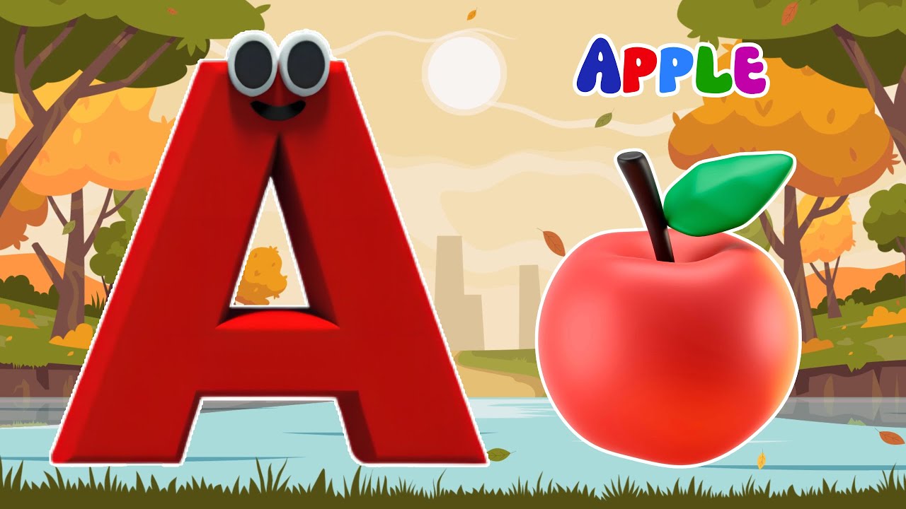 ABC Song Phonics Two Words - Toddler Learning A for Apple , Nursery ...