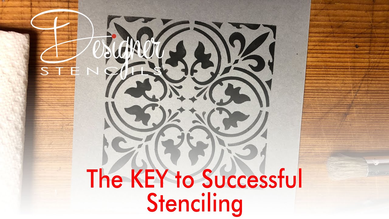 Pro Tip: The KEY to Successful Stenciling! - YouTube