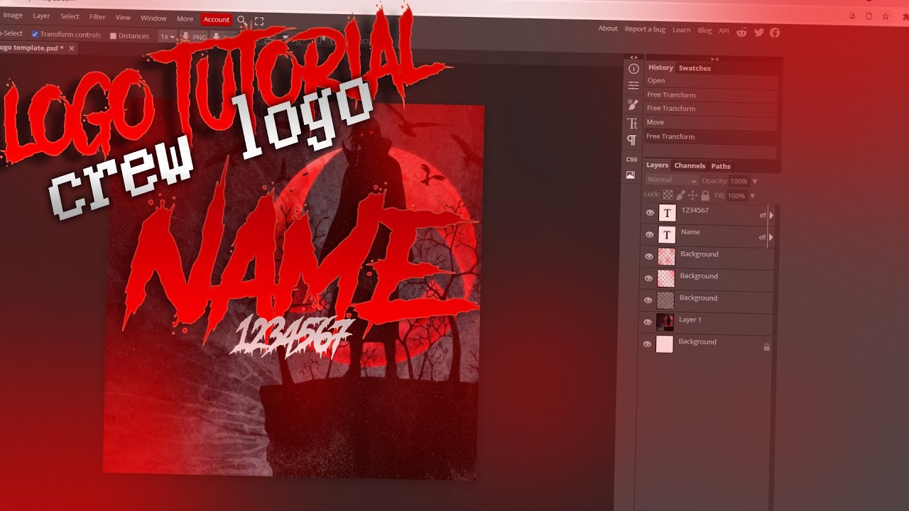 DaHood crew logo making tutorial! (Desc) - YouTube