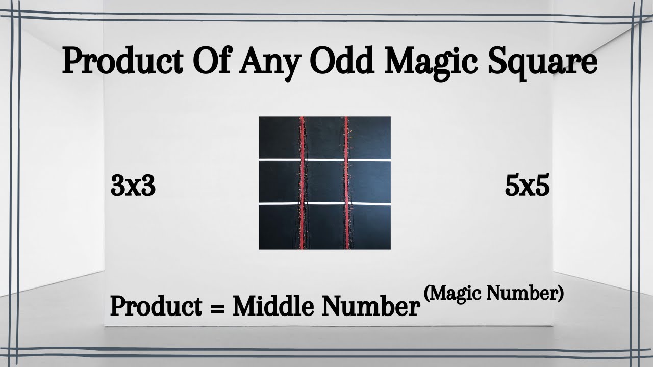 Tricks to Find Product of Magic Square - YouTube