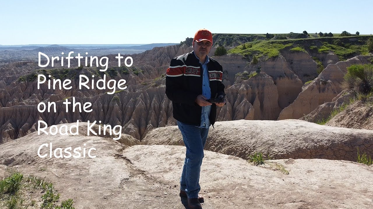 Drifting to Pine Ridge on the Road King Classic - YouTube
