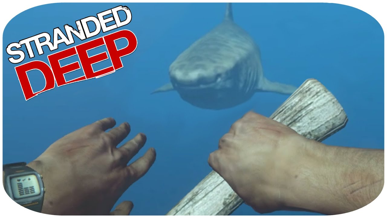 STRANDED DEEP Gameplay Part 2: FIGHTING SHARKS, MAKING A BED & OTHER ...