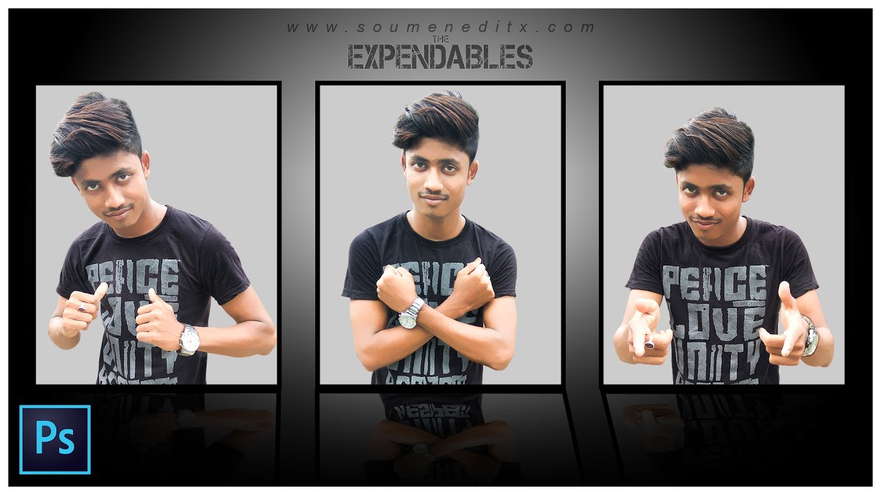 Frame Collage Photo Manipulation Effect in Photoshop - YouTube