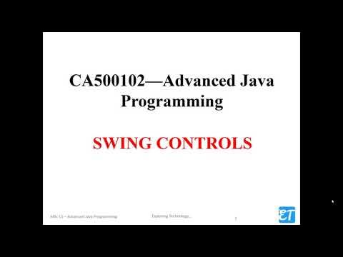 Swing Control - JButton / Advanced Java Programming / With Example / In ...