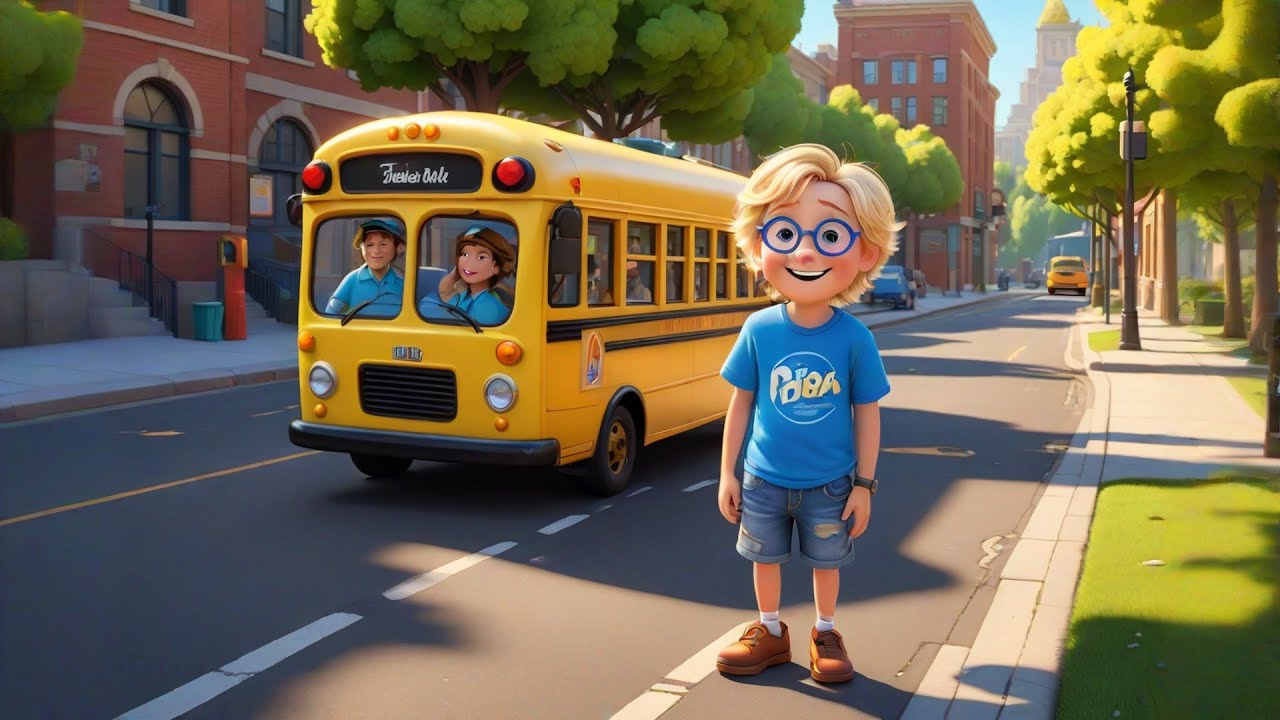 Big Yellow School Bus Rolls | Fun Transportation Song for Kids | Learn ...