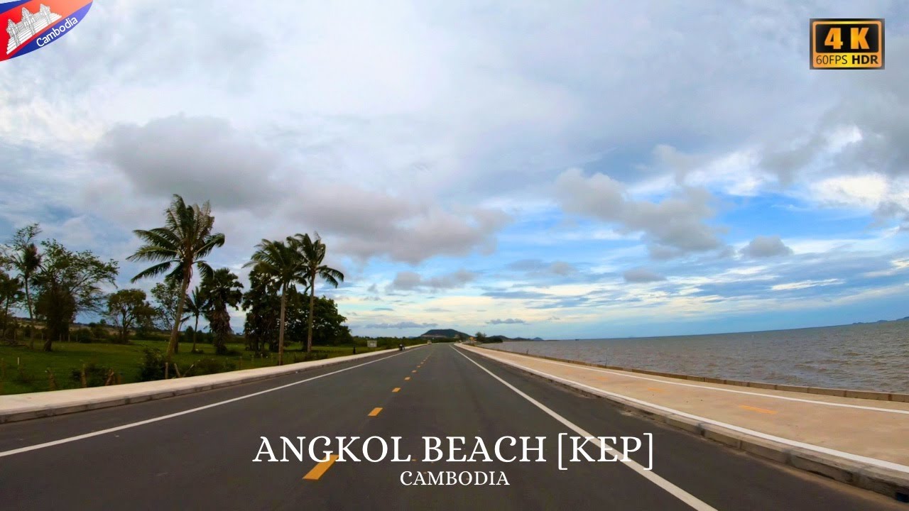 Travel Driving angkol beach 2024 ! scenic route ‪4K ...