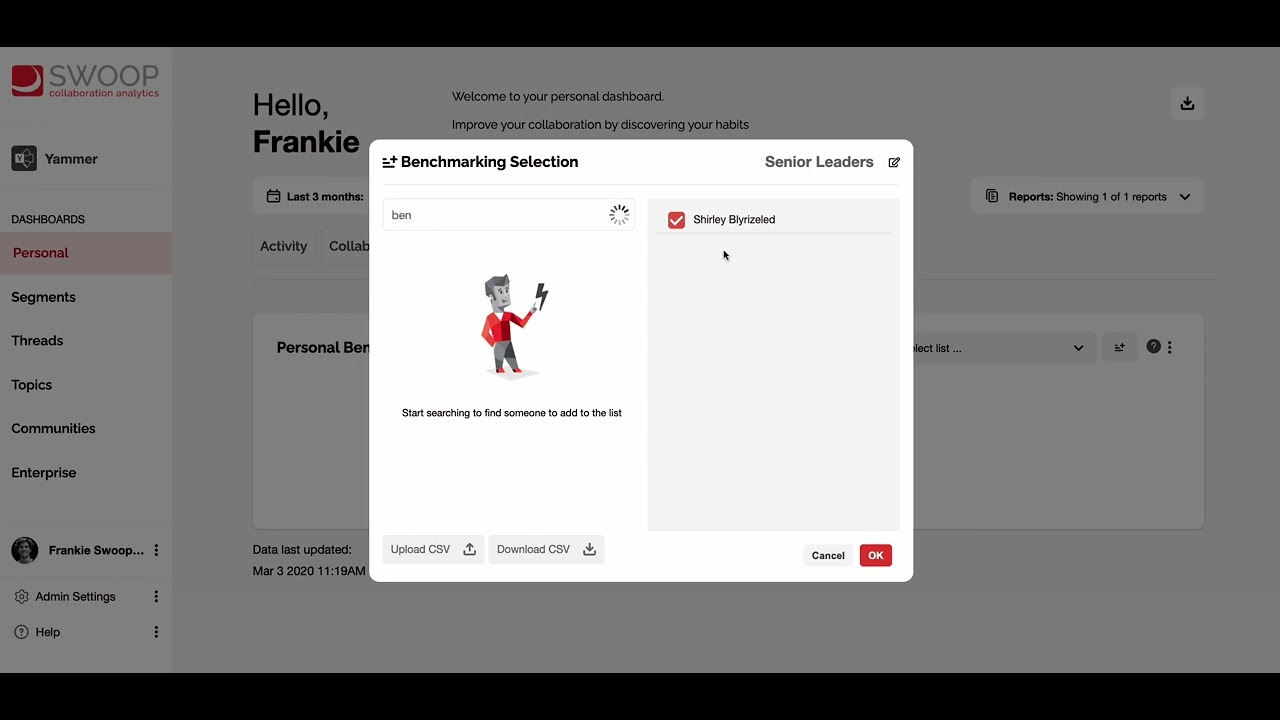 Benchmarking and Comparing Individuals with SWOOP Analytics - YouTube
