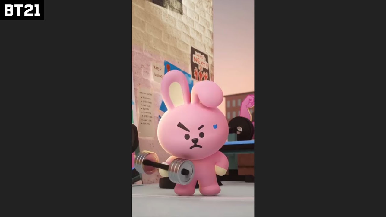 [BT21] COOKY's workout #shorts - YouTube