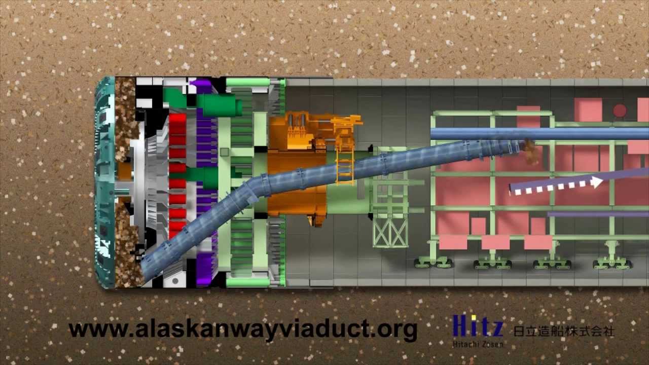SR 99 Tunneling machine animation (2013) - YouTube