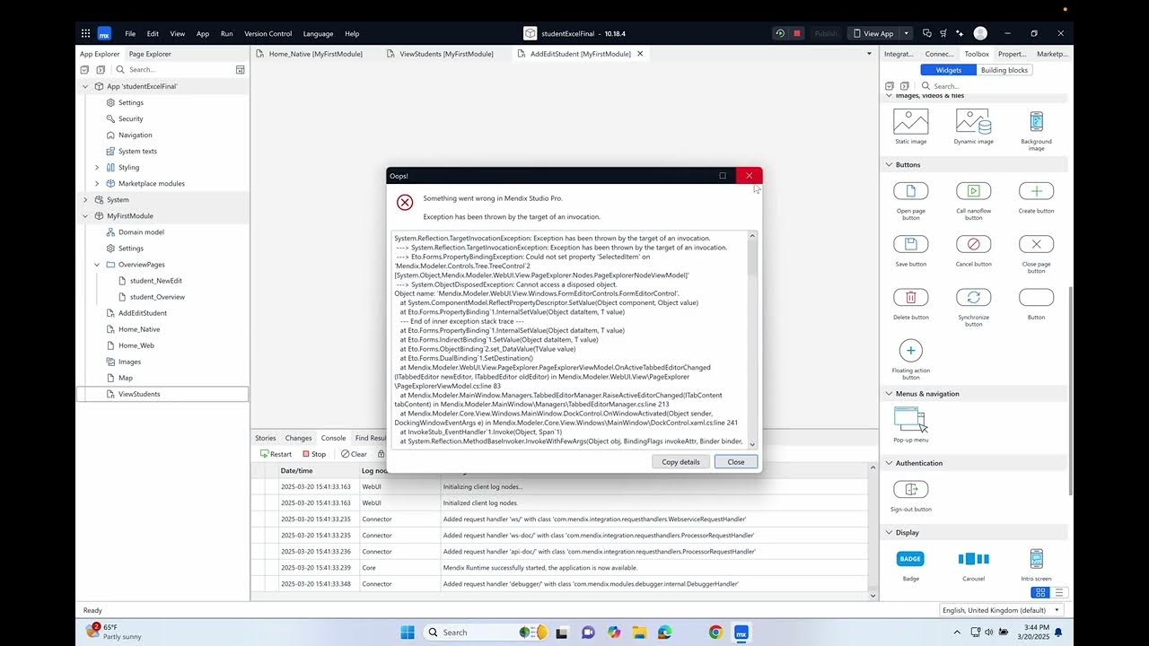 Week 10 Part 05 Using a form to add an item in a Native Mendix app - YouTube