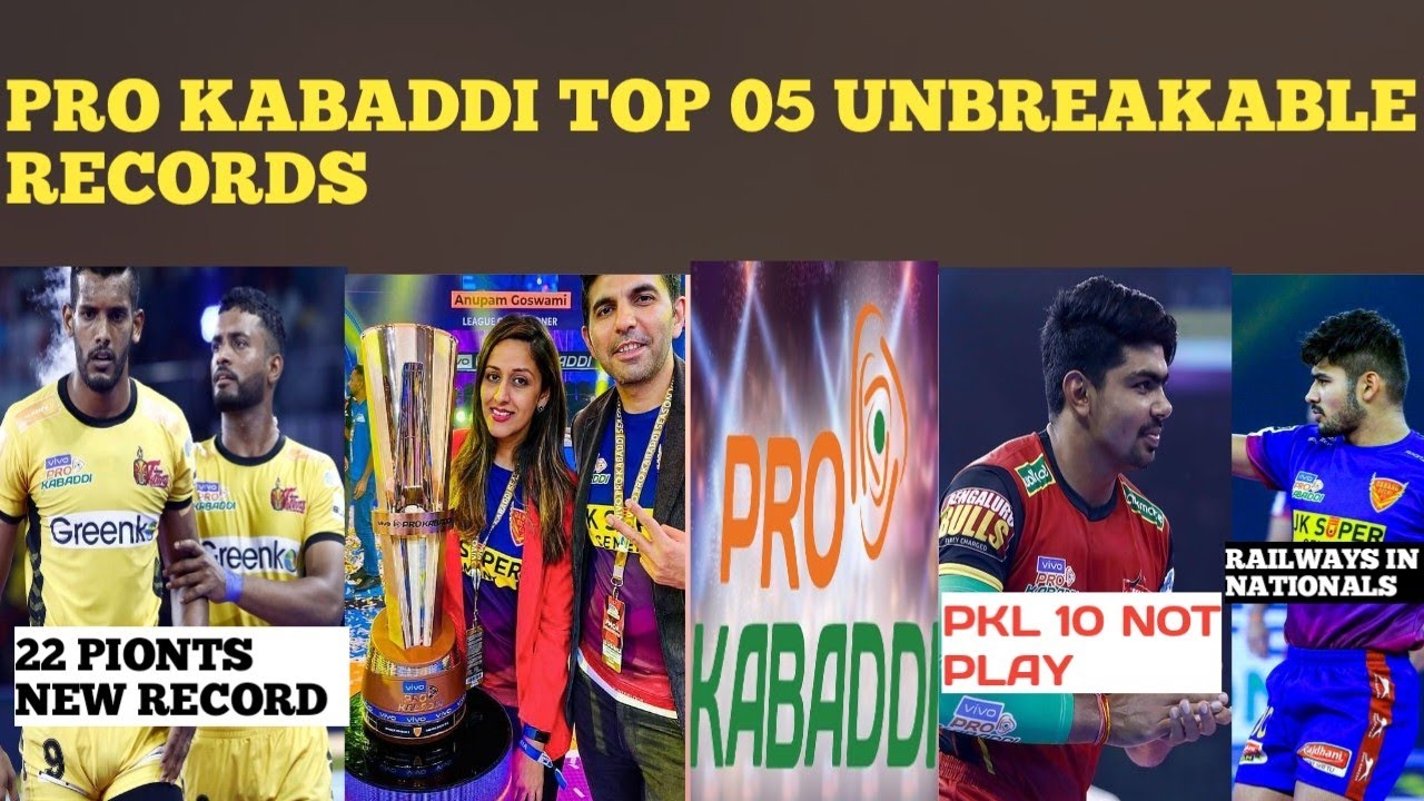 PKL 2022 - Top 05 Unbreakable Records of PKL History | PKL All Records | All Time PKL Records ...
