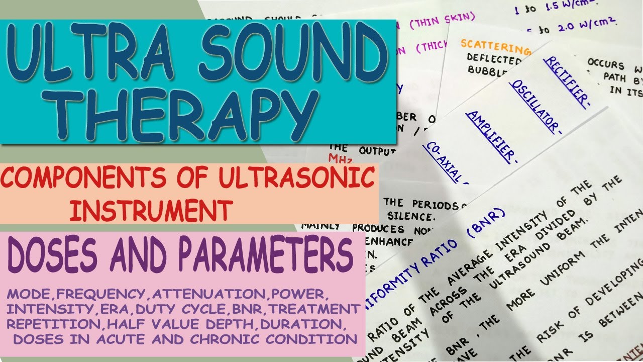 Ultra Sound Therapy | UST in Physiotherapy | Components of UST ...