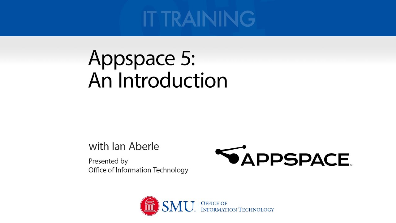 Appspace 5: An Introduction - YouTube