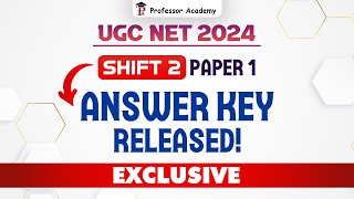 Ugc Net 18 June 2024 Answer Key Shift 2 Ugc Net Answer Key 2024 Paper 1 ...