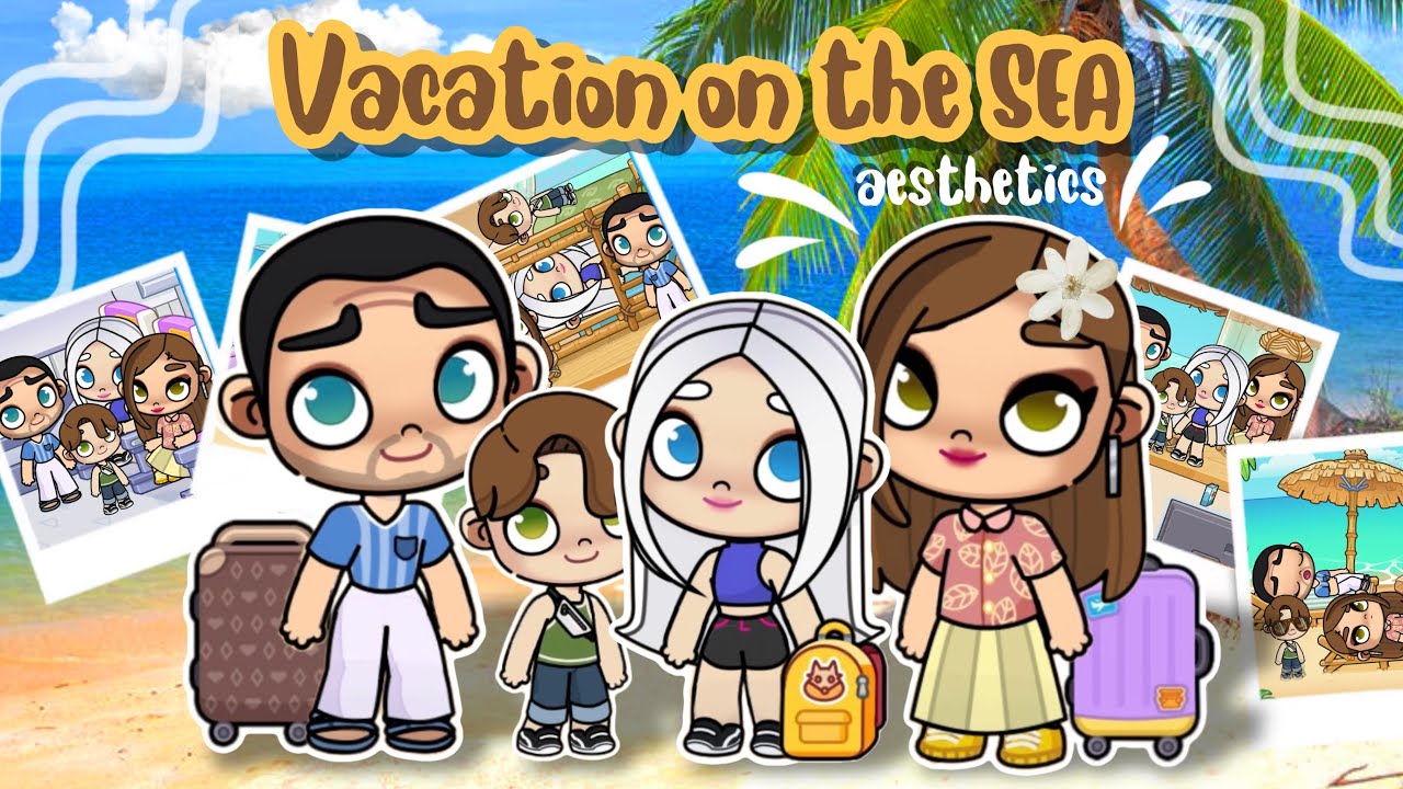 Let's go on vacation to the SEA🌊🥥|| Aesthetics 💕࿔* || *with voice ...