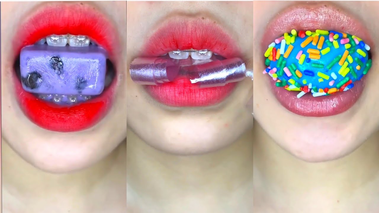 ASMR Eating Sounds Satisfying MUKBANG Food #11 - YouTube