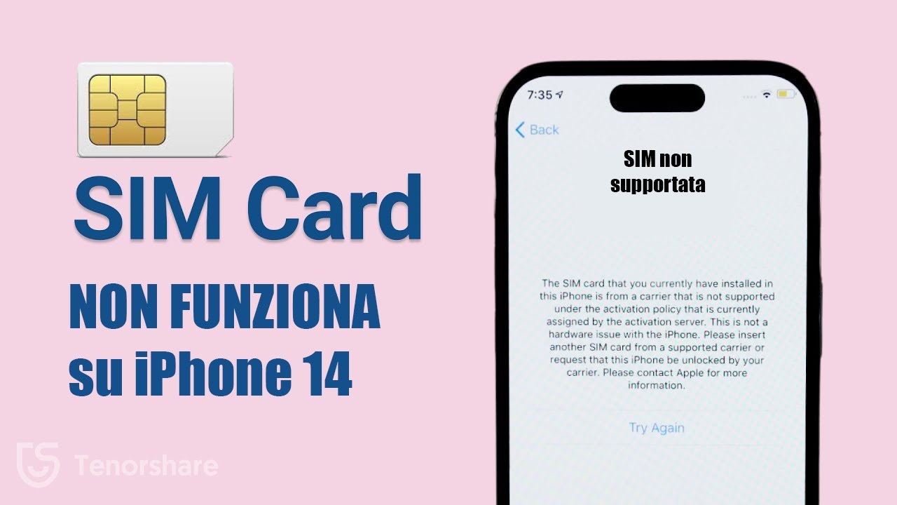 Come Risolvere il Problema della SIM Non Supportata su iPhone 14/Plus ...