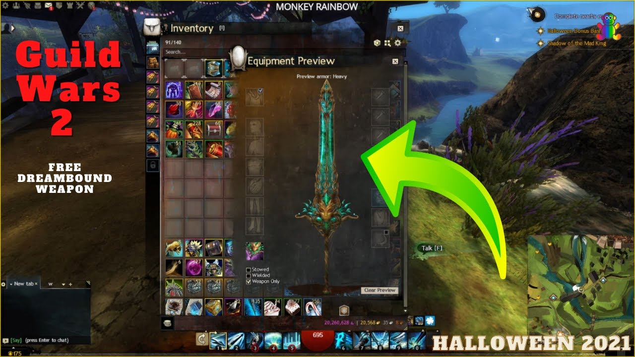 Guild Wars 2 - Free Dreambound Weapon (Halloween Event 2021) - YouTube