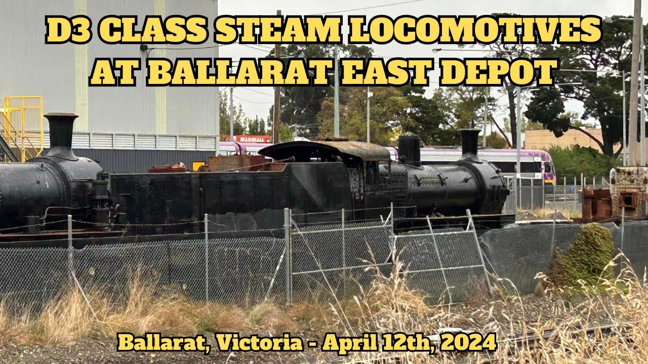 D3 Class Steam Locomotives At Ballarat East Depot | Ballarat, Victoria ...