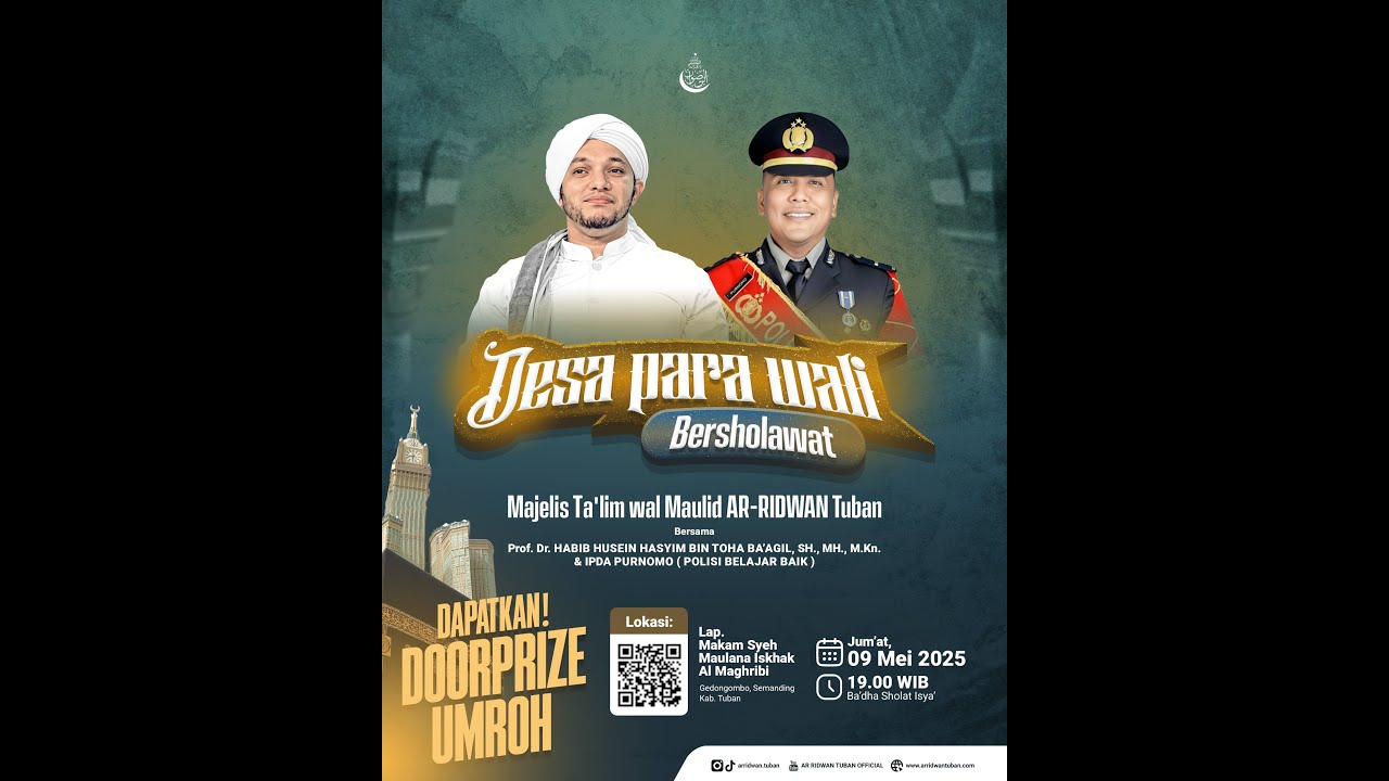 🔴Siaran Langsung | Desa Para Wali Bersholawat bersama Majelis AR-RIDWAN ...