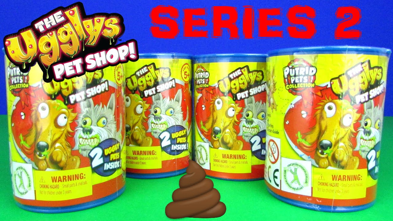 The Ugglys Series 2 Putrid Pets Surprise Cans Opening, POOP? Toy Review ...
