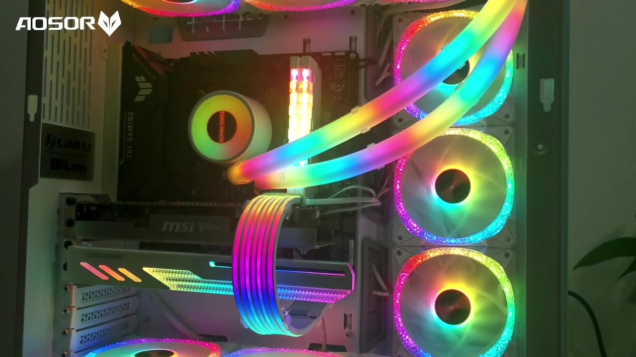 Cover Ống Tản Nhiệt Nước All In One Coolmoon AOSOR ST350 Led ARGB ...