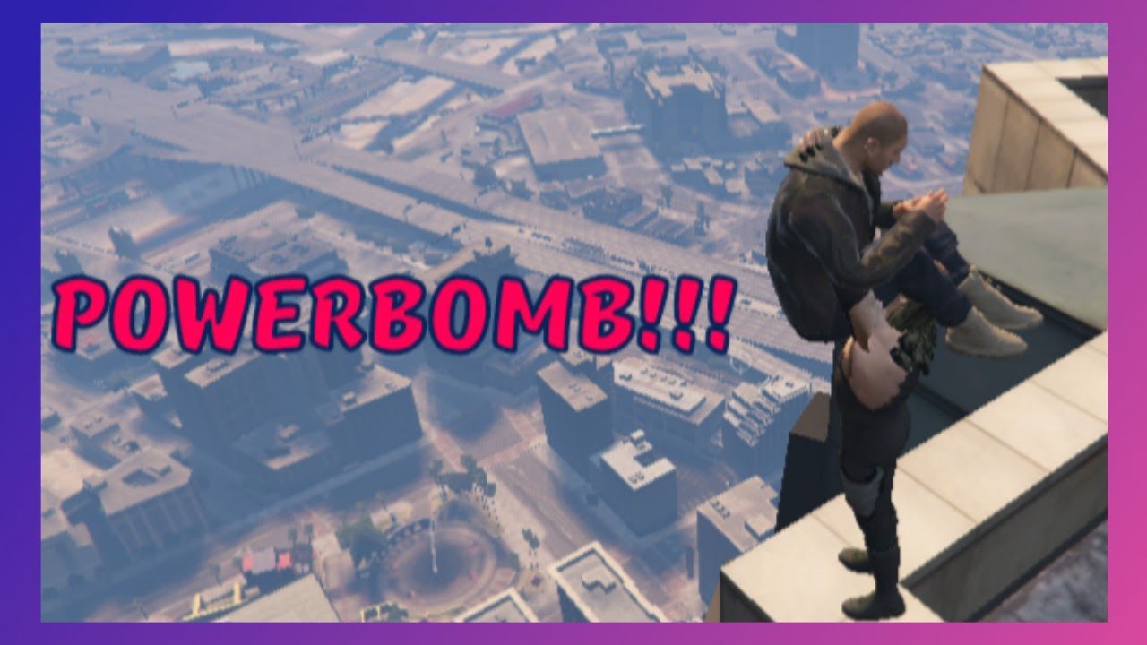 GTA 5 WWE Moves!!! #7 (Powerbomb, Spinebuster and more) | GTA 5 WWE Mod ...
