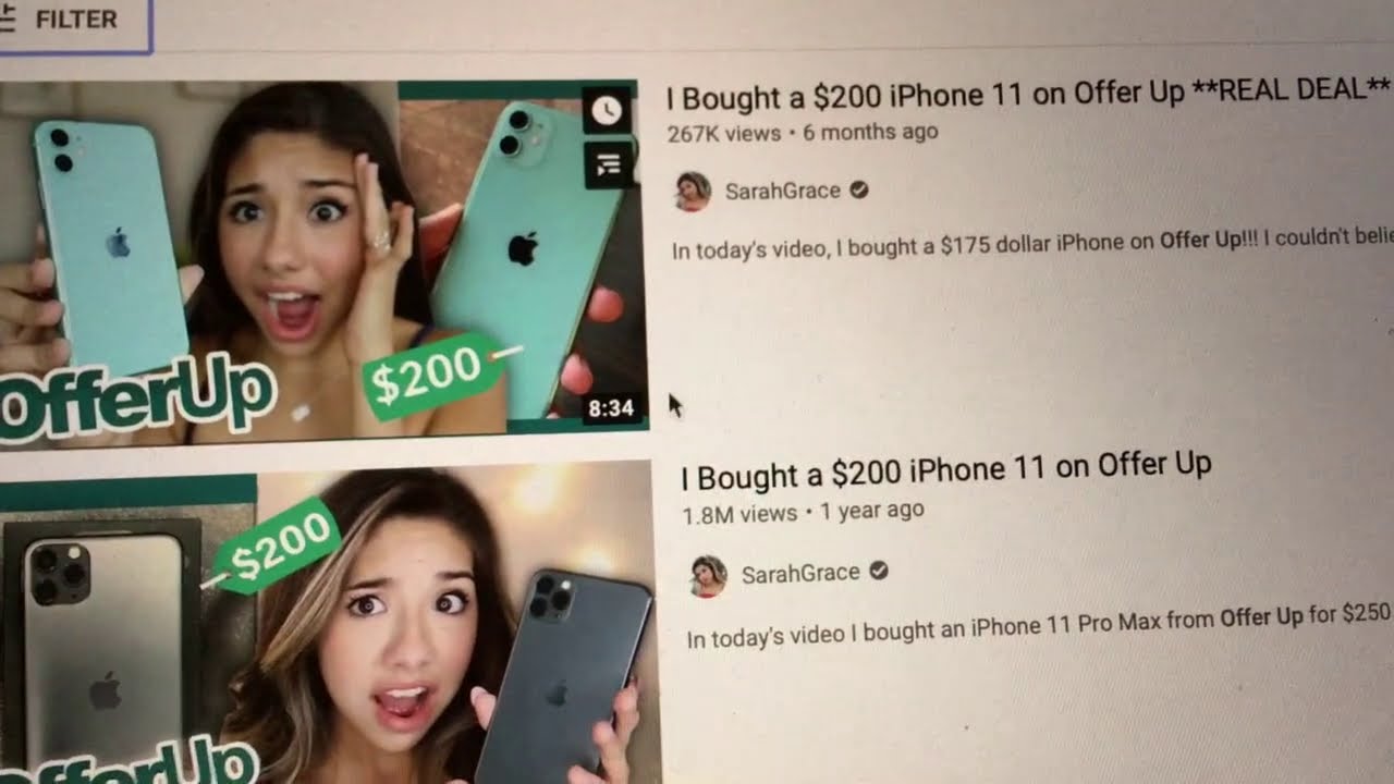 Youtuber Sarah Grace and The New Offerup Vlog 👩‍🦳🧖‍♀️🧑‍🎤😻😉 - YouTube